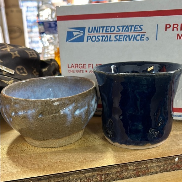 Handmade | Accents | Handcrafted Ceramic Bowls Blue And Brown | Poshmark